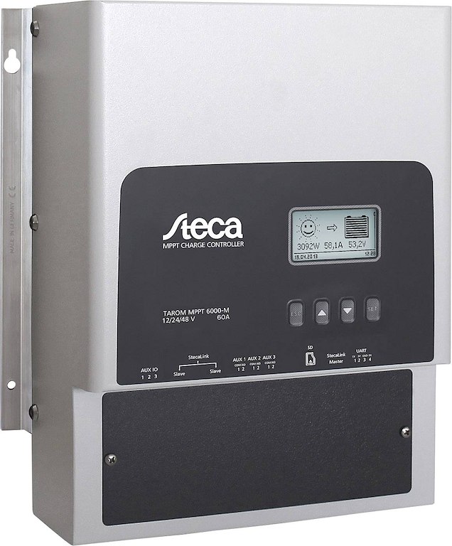 Steca solarni regulator punjenja MPPT 12 V, 24 V, 36 V, 48 V, 60 V 60 A do 3600 Wp (Š x V x G) 294 x 335 x 130 mm