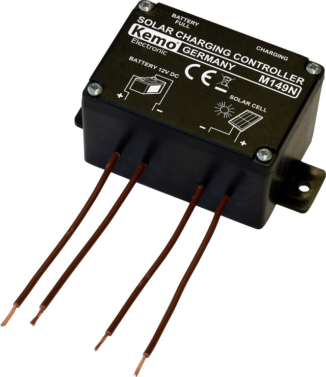 Kemo solarni regulator punjenja serijska regulacija 12 V 10 A do 60 Wp