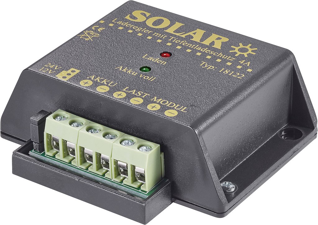 IVT 200013 solarni regulator punjenja serijska regulacija 12 V, 24 V 4 A do 110 Wp