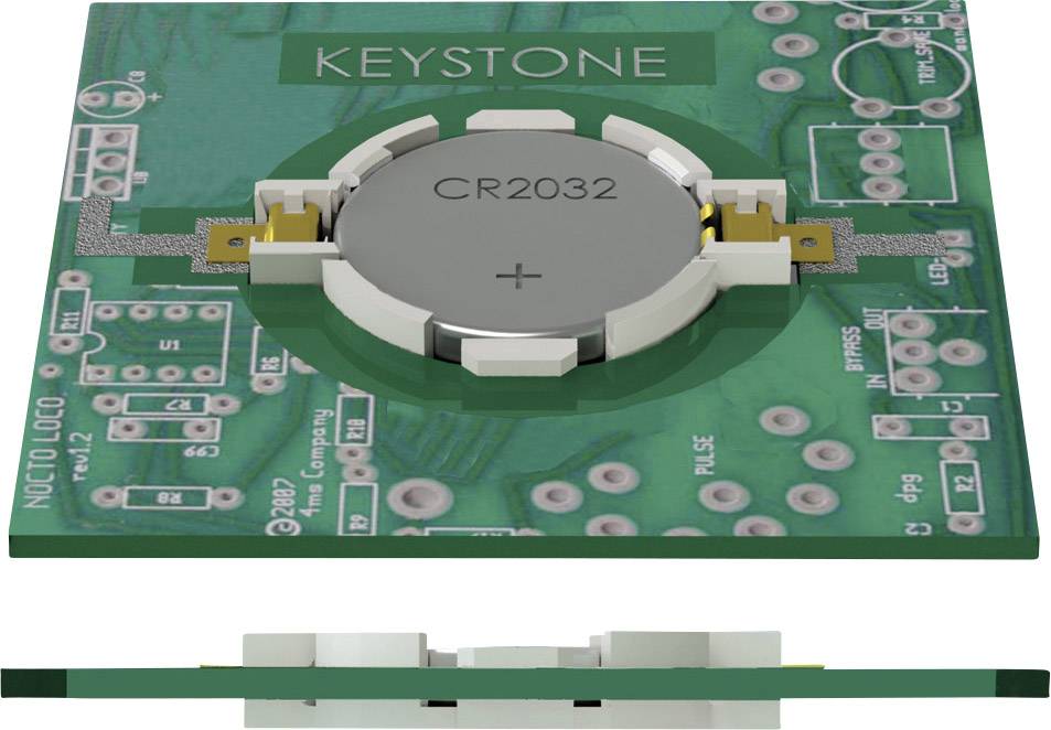 Keystone punjiva baterija CR 2032 (D x Š x V) 33,15 x 23,93 x 5,21 mm