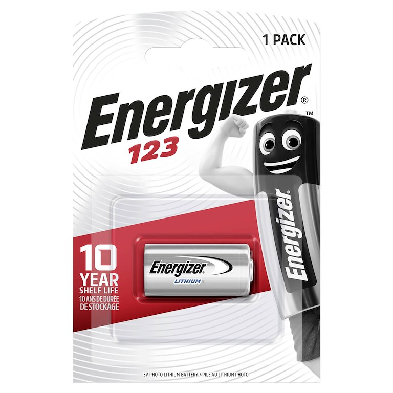 Energizer CR123 foto baterija litijumska 3 V 1500 mAh CR-123A