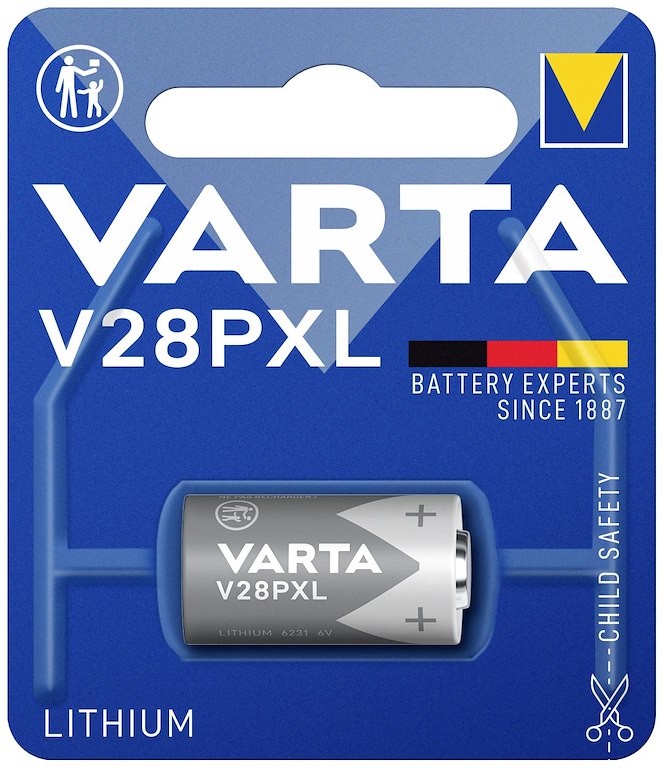VARTA LITHIUM Cylindr. V28PXL Bli 1 baterija specijalne veličine litijumska 6 V 170 mAh V 28 PXL