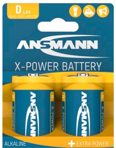 Ansmann D baterija 1,5 V D (Mono) pak. 2 kom.