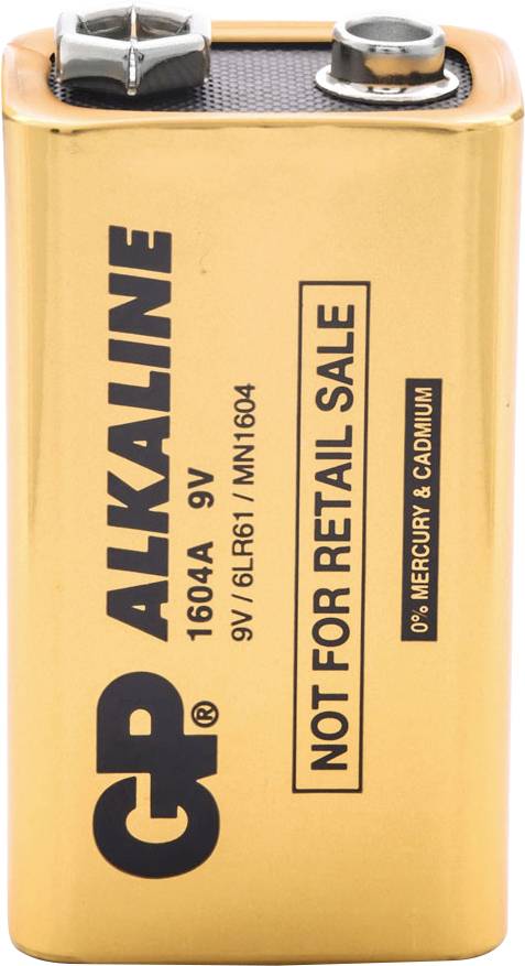 GP GPIND1604AB 9 V blok baterija alkalna pak. 200 kom.