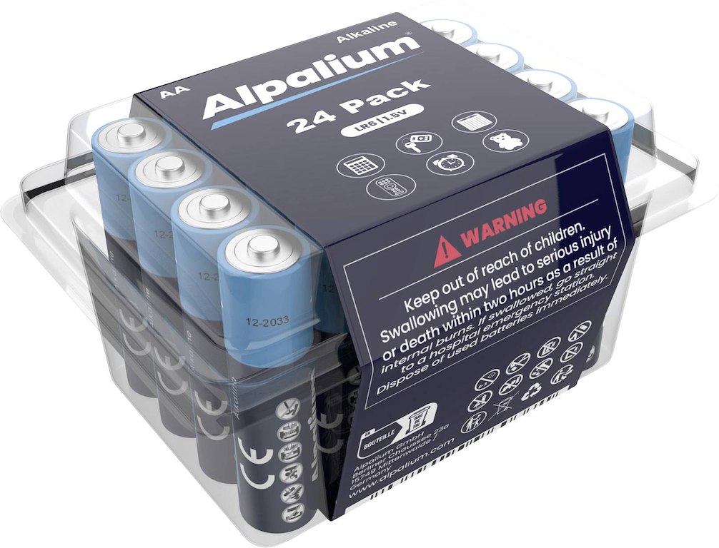Alpalium AA baterija alkalna 1,5 V AA (Mignon) pak. 24 kom.