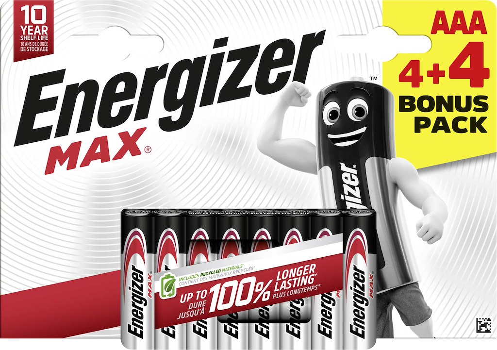 Energizer AAA baterija 1,5 V AAA (Micro) pak. 8 kom.