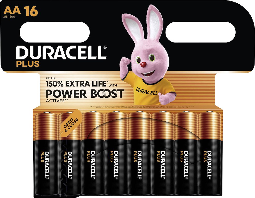 Duracell MN1500 AA baterija 1,5 V AA (Mignon) pak. 16 kom.