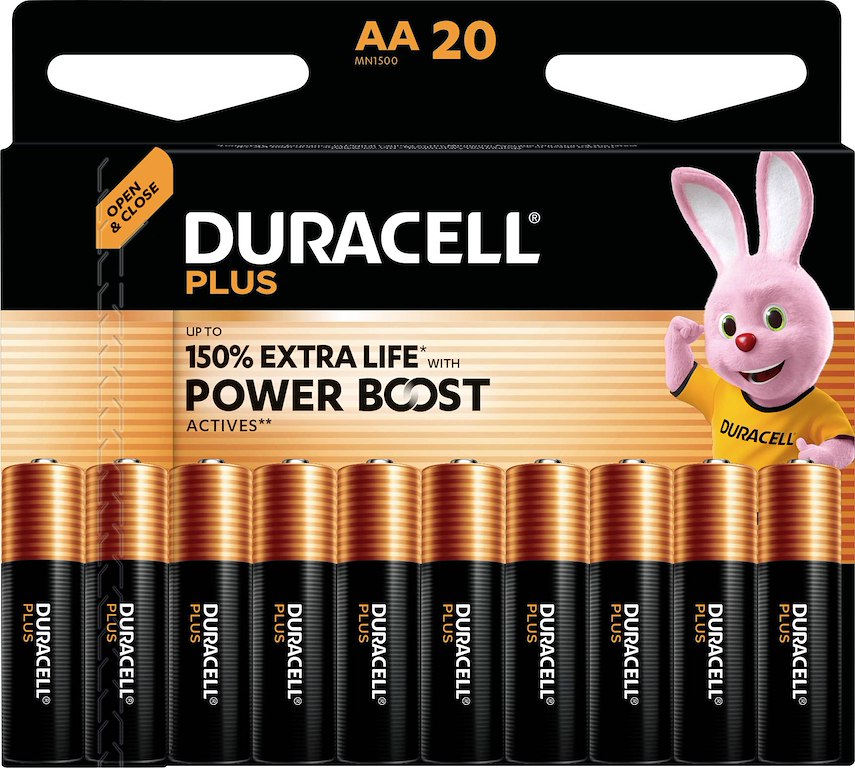 Duracell AA baterija 1,5 V AA (Mignon) pak. 20 kom.