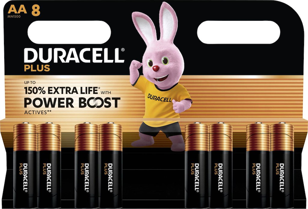 Duracell AA baterija alkalna 1,5 V AA (Mignon) pak. 8 kom. (⌀ x V) 14 mm x 50,5 mm