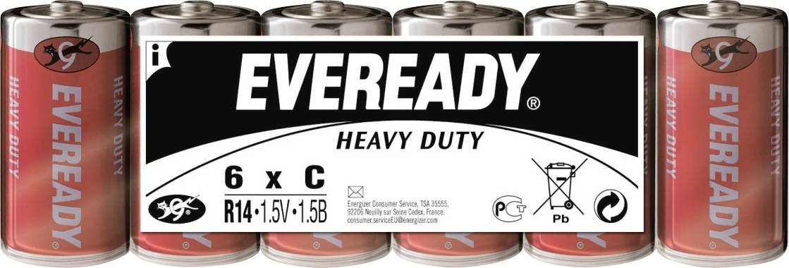 Eveready SHD C baterija cink-ugljenična 1,5 V C (Baby) pak. 6 kom.
