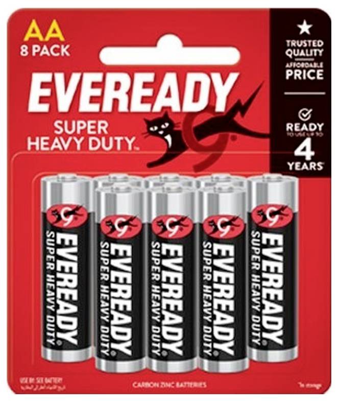 Eveready AA baterija cink-ugljenična 1,5 V AA (Mignon) pak. 8 kom.