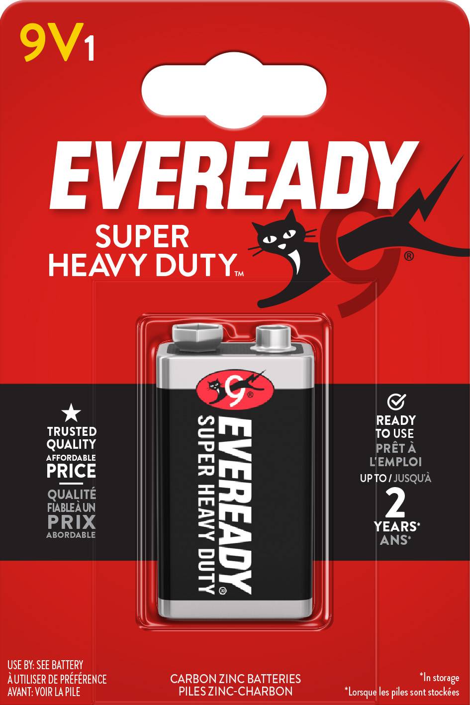 Eveready 9 V blok baterija cink-ugljenična