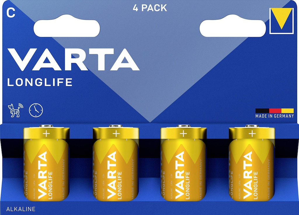 VARTA Longlife C Blister 4 C baterija alkalna 1,5 V C (Baby) pak. 4 kom.