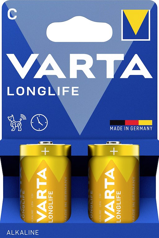 VARTA Longlife C Blister 2 C baterija alkalna 1,5 V C (Baby) pak. 2 kom.