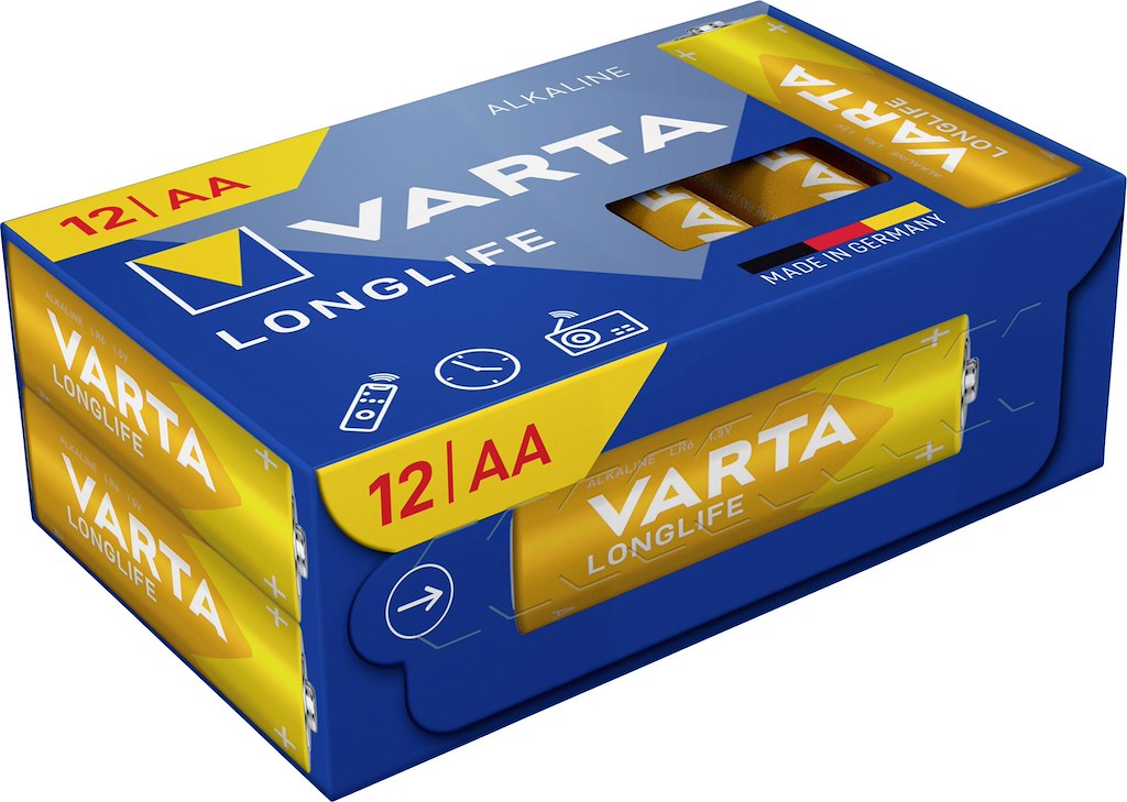 VARTA Pack12 AA baterija alkalna 1,5 V AA (Mignon) pak. 12 kom. (⌀ x V) 14 mm x 50,5 mm