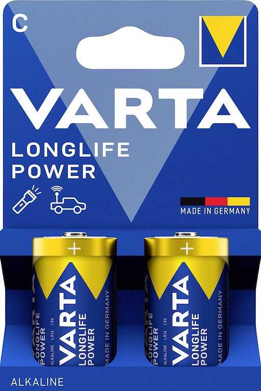 VARTA C baterija alkalna 1,5 V C (Baby) pak. 2 kom.