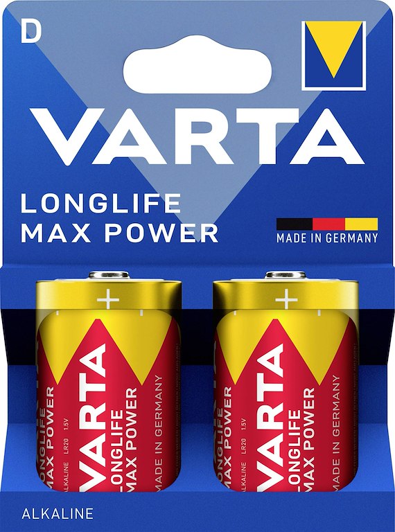 VARTA D baterija alkalna 1,5 V D (Mono) pak. 2 kom.