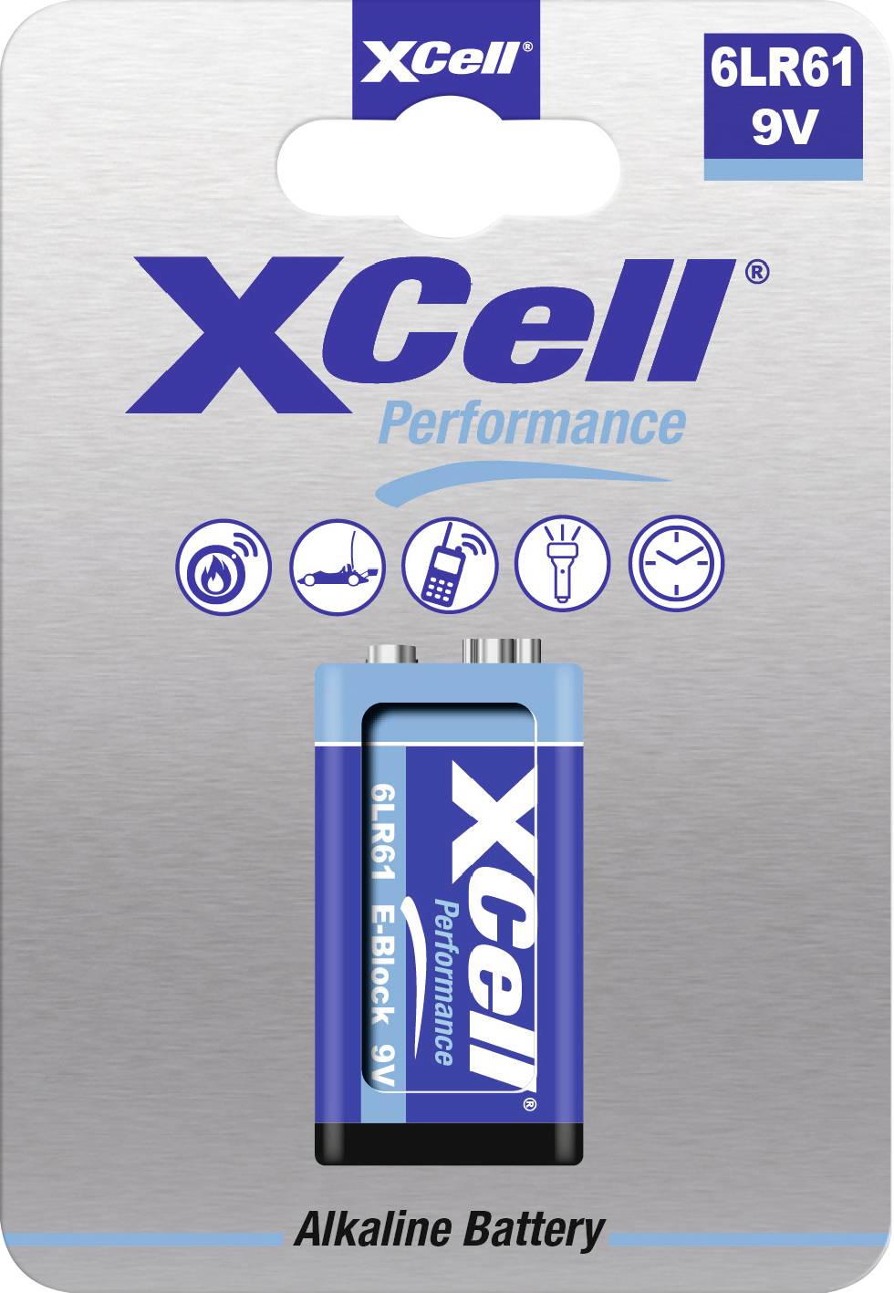 XCell 9 V blok baterija alkalna