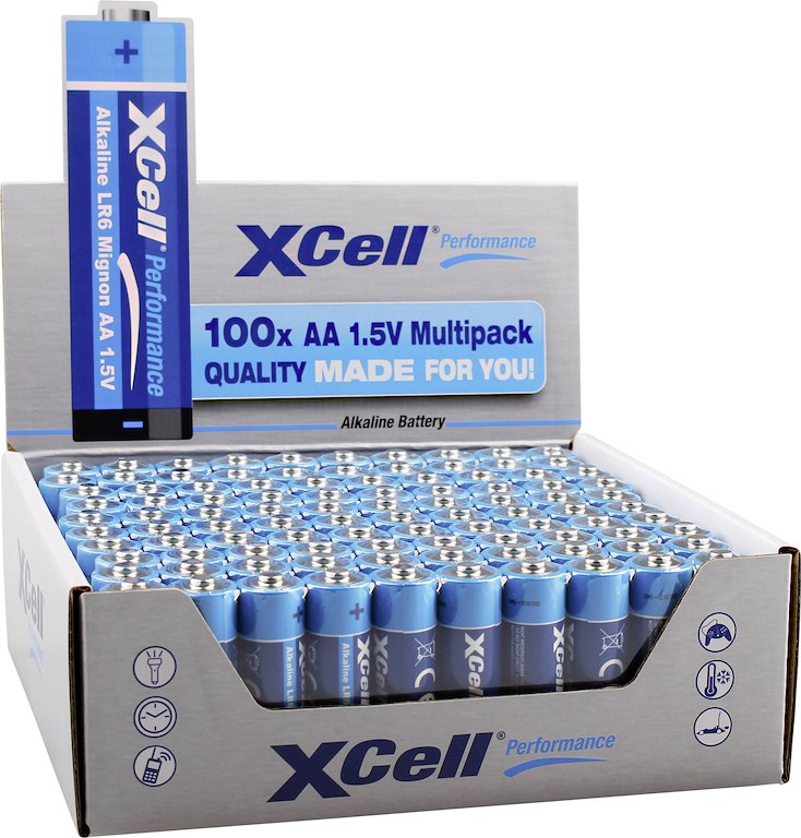 XCell AA baterija alkalna 1,5 V AA (Mignon) pak. 100 kom.