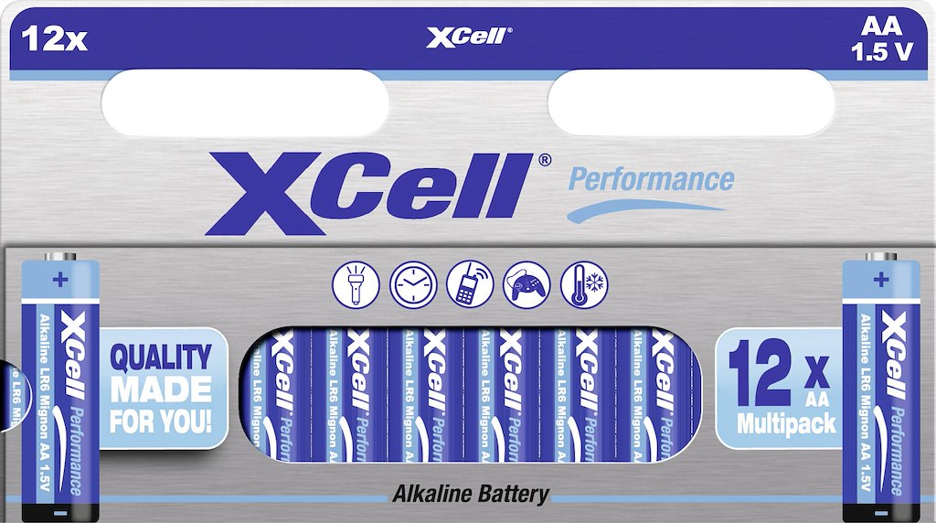 XCell AA baterija alkalna 1,5 V AA (Mignon) pak. 12 kom.