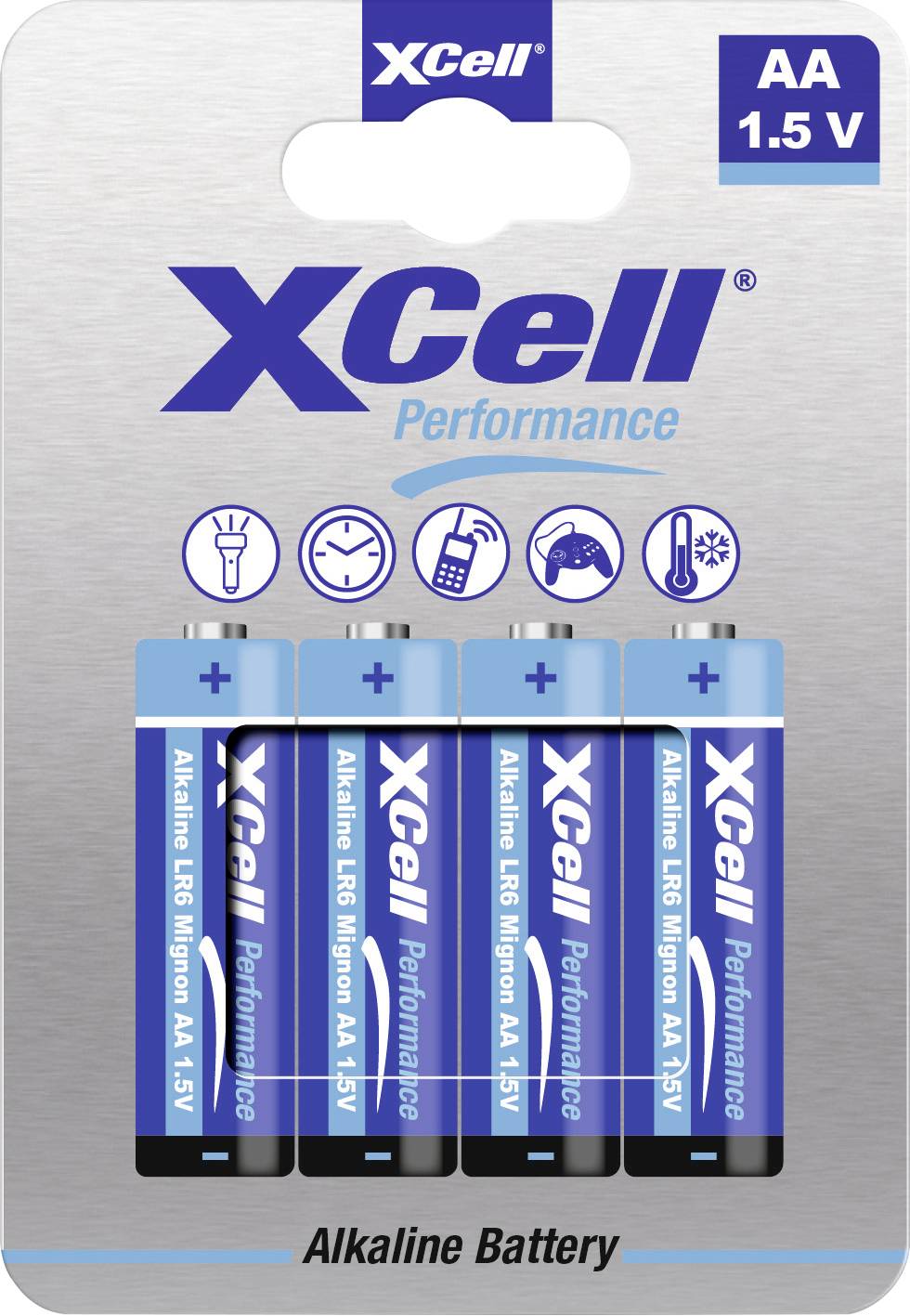 XCell AA baterija alkalna 1,5 V AA (Mignon) pak. 4 kom. (⌀ x V) 14 mm x 50,5 mm