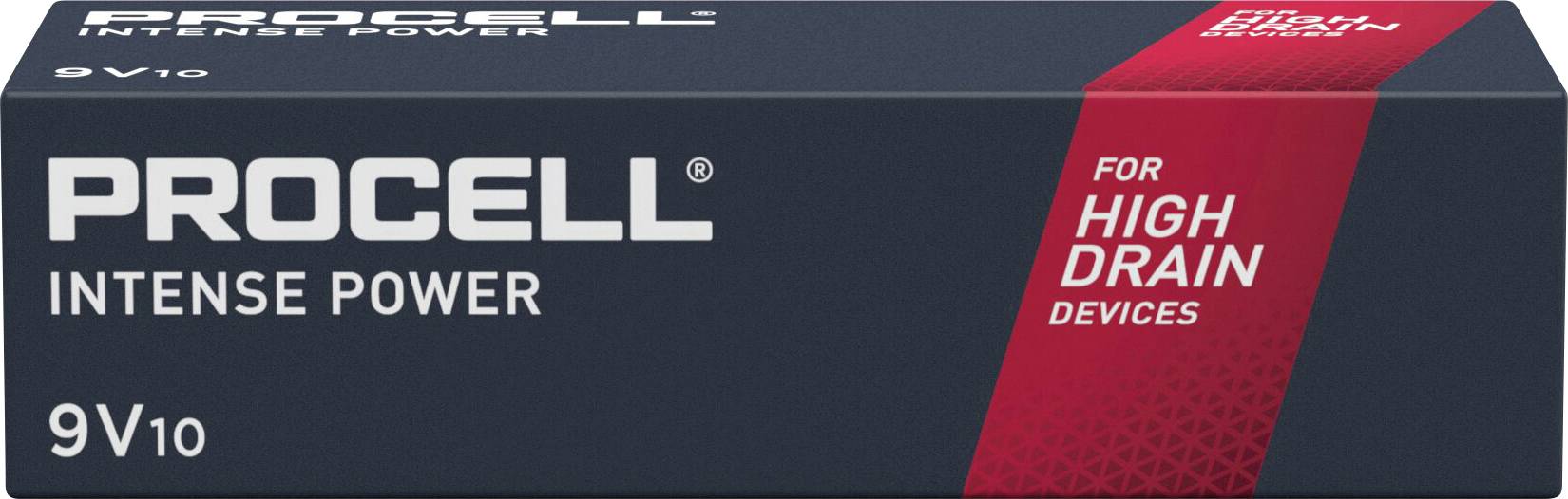 PROCELL MN1604 9 V blok baterija alkalna 0,628 Ah pak. 10 kom.