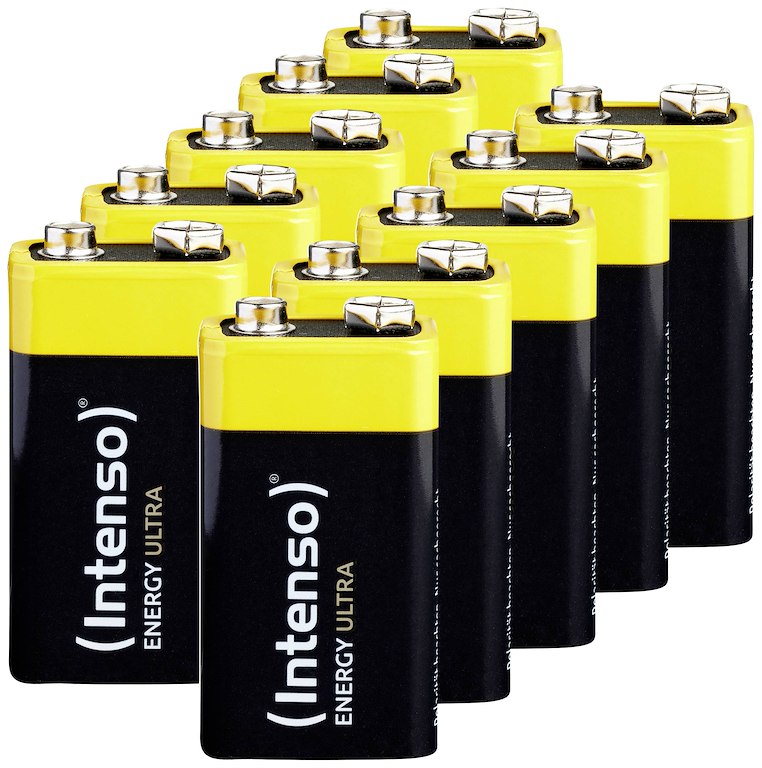 Intenso 9 V blok baterija alkalna 560 mAh pak. 10 kom.