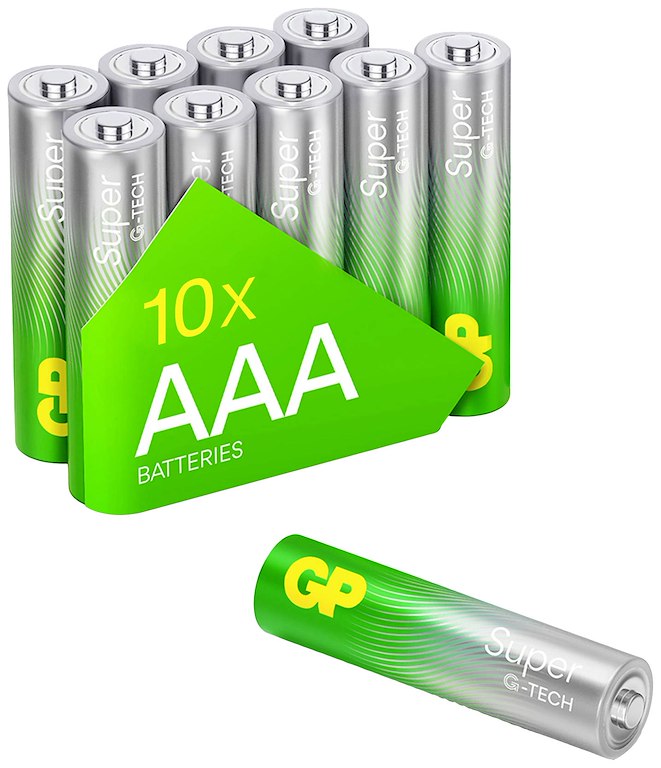GP AAA baterija alkalna 1,5 V AAA (Micro) pak. 10 kom.