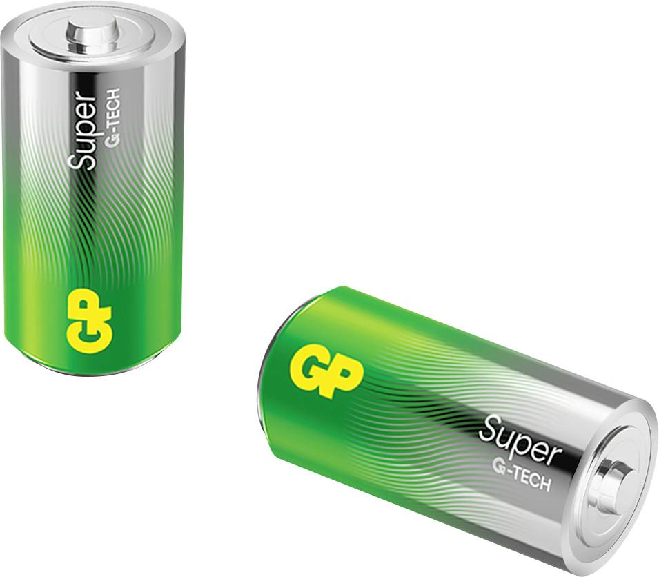 GP Super C baterija alkalna 1,5 V C (Baby) pak. 2 kom. (⌀ x V) 25,5 mm x 49,5 mm