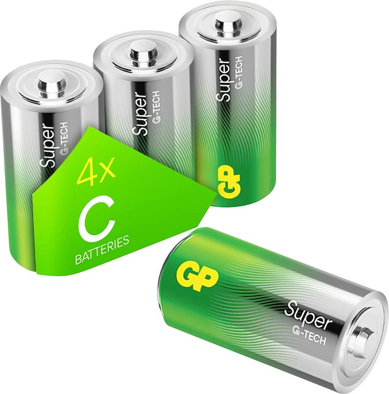 GP Super C baterija alkalna 1,5 V C (Baby) pak. 4 kom.