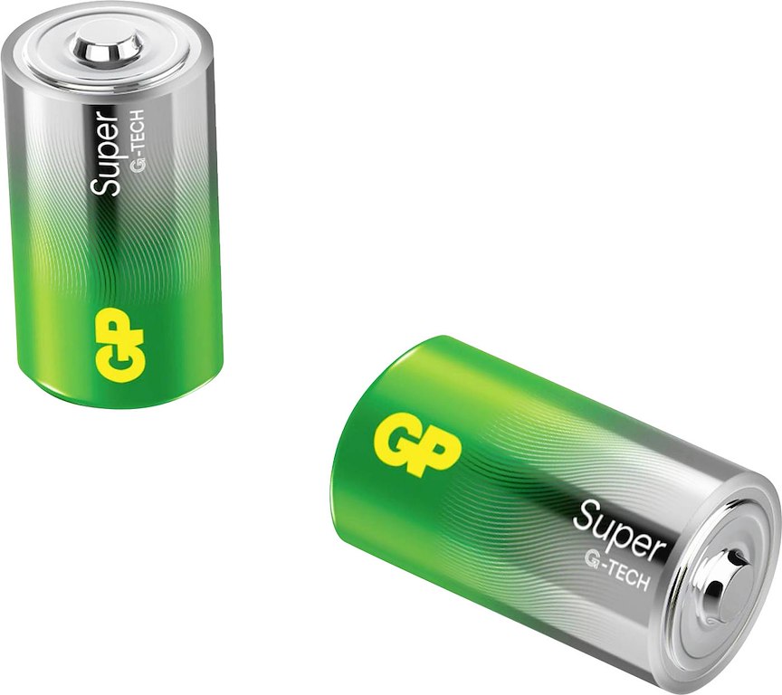 GP D baterija alkalna 1,5 V D (Mono) pak. 2 kom. 33 mm