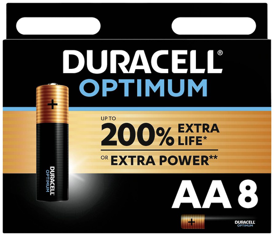 Duracell AA baterija alkalna 1,5 V AA (Mignon) pak. 8 kom.