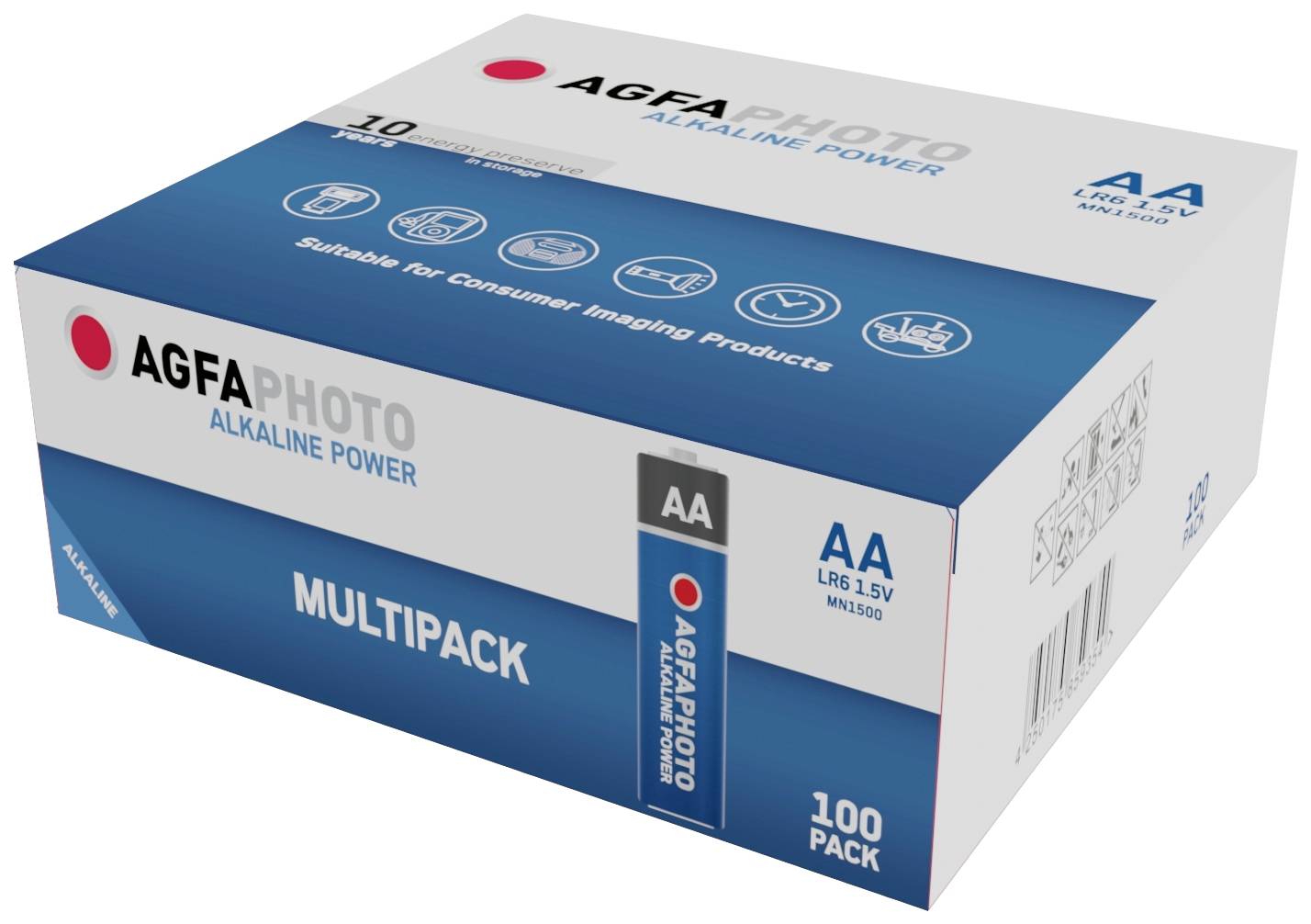 AgfaPhoto AA baterija alkalna 1,5 V AA (Mignon) pak. 100 kom.
