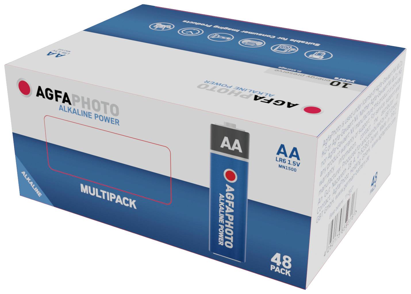 AgfaPhoto AA baterija alkalna 1,5 V AA (Mignon) pak. 48 kom.