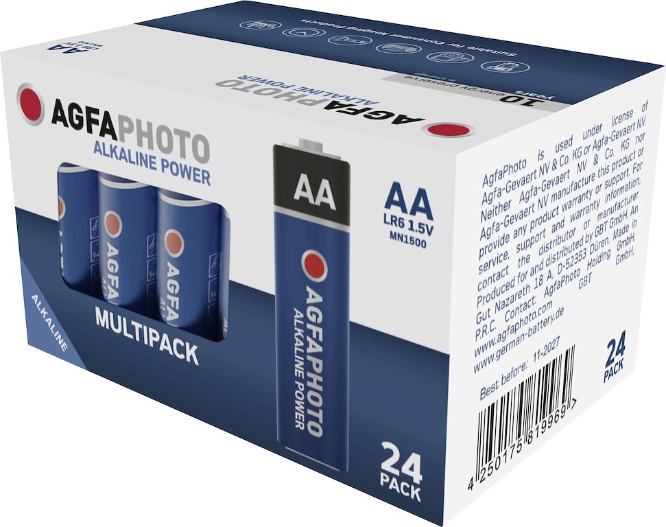 AgfaPhoto AA baterija alkalna 1,5 V AA (Mignon) pak. 24 kom.
