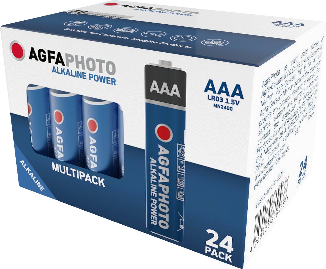 AgfaPhoto LR03 AAA baterija alkalna 1,5 V AAA (Micro) pak. 24 kom.