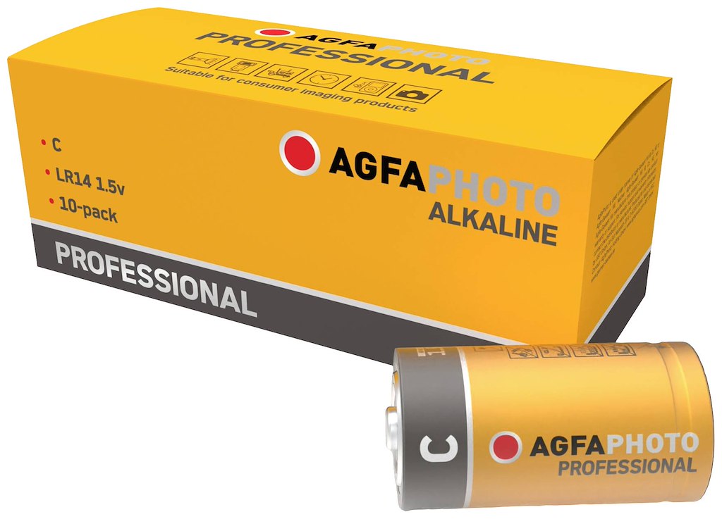 AgfaPhoto Professional LR14 C baterija alkalna 1,5 V C (Baby) pak. 10 kom.