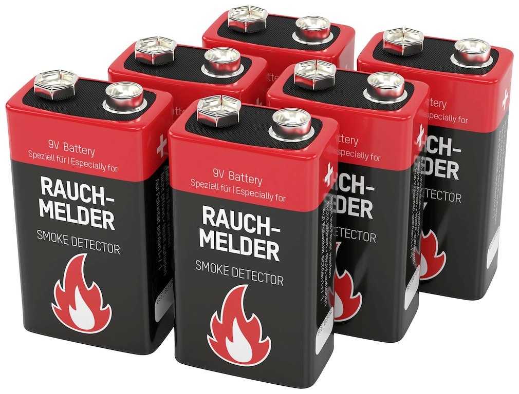 Ansmann 9 V blok baterija alkalna pak. 6 kom.
