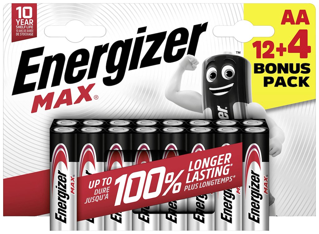 Energizer AA baterija alkalna 1,5 V AA (Mignon) pak. 16 kom.