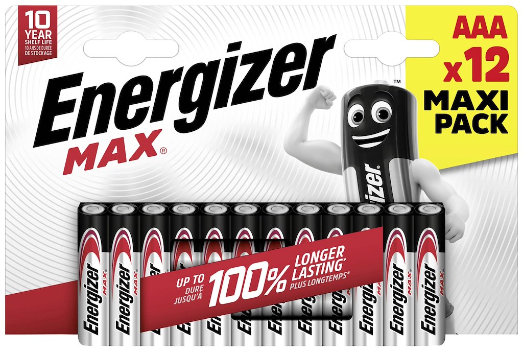 Energizer AAA baterija alkalna 1,5 V AAA (Micro) pak. 12 kom.