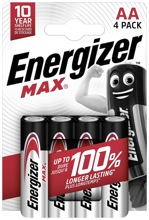 Energizer AA baterija alkalna 1,5 V AA (Mignon) pak. 4 kom. (⌀ x V) 14 mm x 50,5 mm