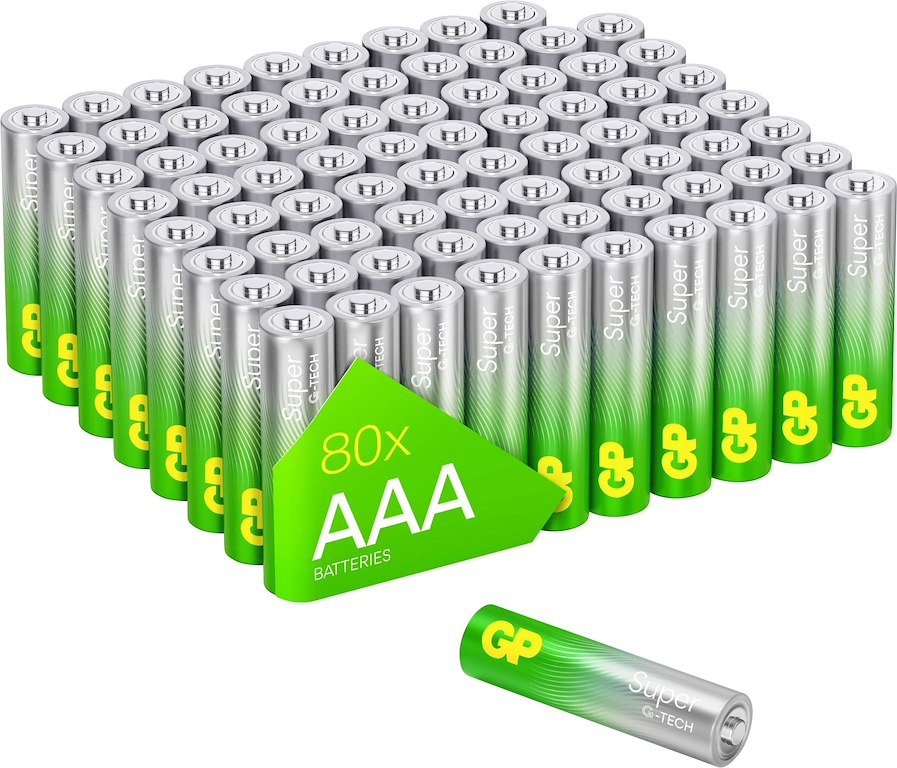 GP AAA baterija alkalna 1,5 V AAA (Micro) pak. 80 kom.