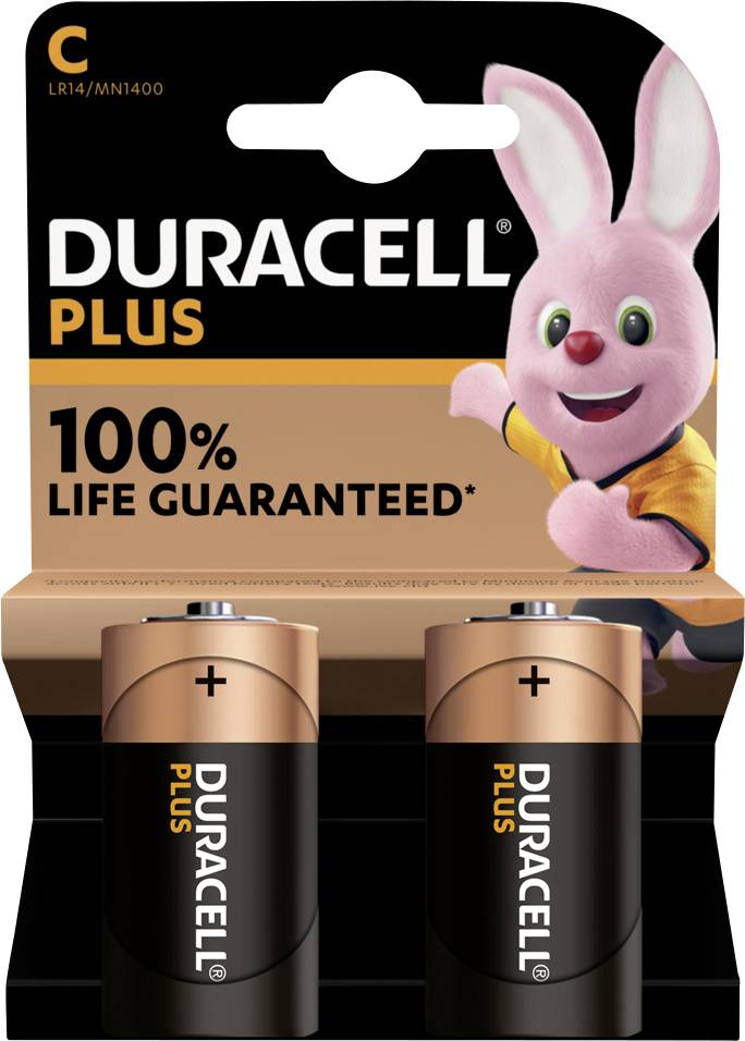 Duracell Plus-C K2 C baterija alkalna 1,5 V 9,8 Ah C (Baby)
