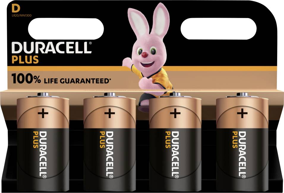 Duracell D baterija alkalna 1,5 V D (Mono) pak. 4 kom.