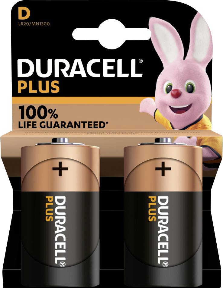 Duracell D baterija alkalna 1,5 V D (Mono) pak. 2 kom.