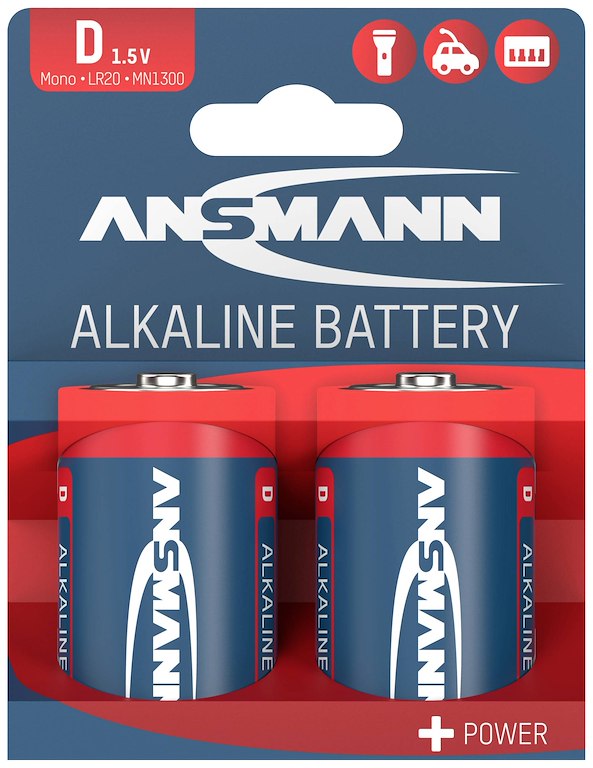Ansmann LR20 D baterija alkalna 1,5 V D (Mono) pak. 2 kom.