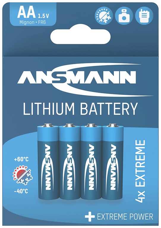 Ansmann AA baterija litijumska 1,5 V 2850 mAh AA (Mignon) (⌀ x V) 14 mm x 50,5 mm