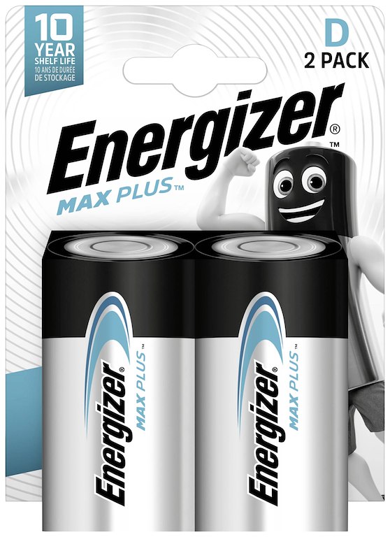 Energizer D baterija alkalna 1,5 V D (Mono) pak. 2 kom.