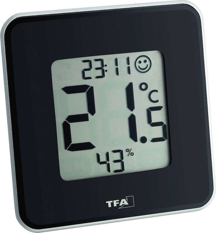 TFA Dostmann termometar i higrometar spolja – °C crna