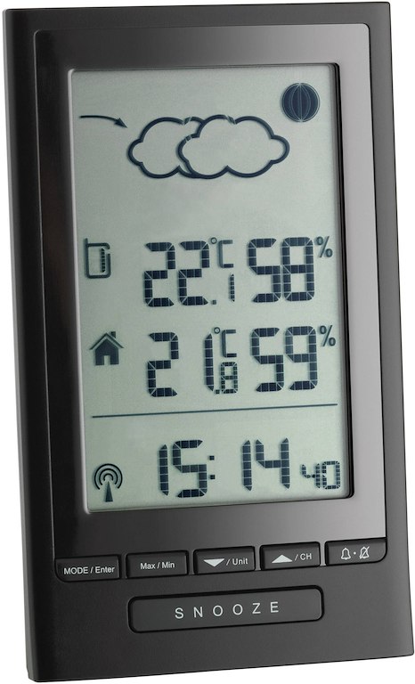 TFA Dostmann Plus 351122 digitalna bežična meteorološka stanica domet 75 m do 3 senzora spolja -40, 60 °C